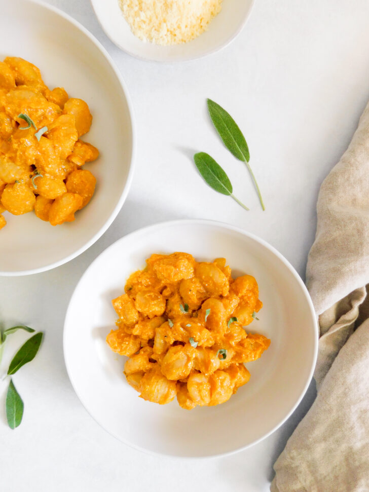 Sheet-Pan Gnocchi with Pumpkin Pasta Sauce - Supermom Eats
