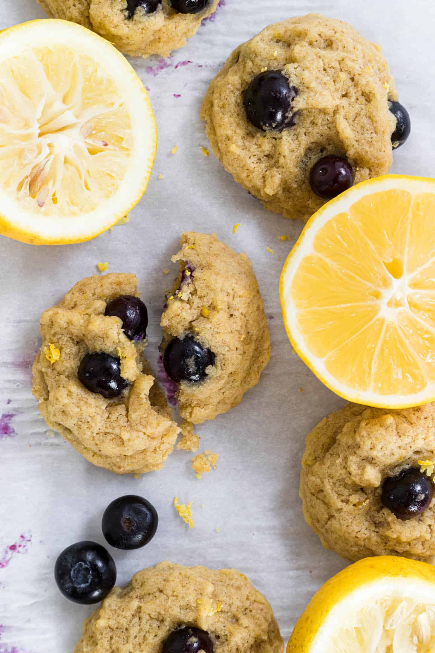 Healthier Lemon Blueberry Cookies (Soft + Low Sugar!) - Supermom Eats