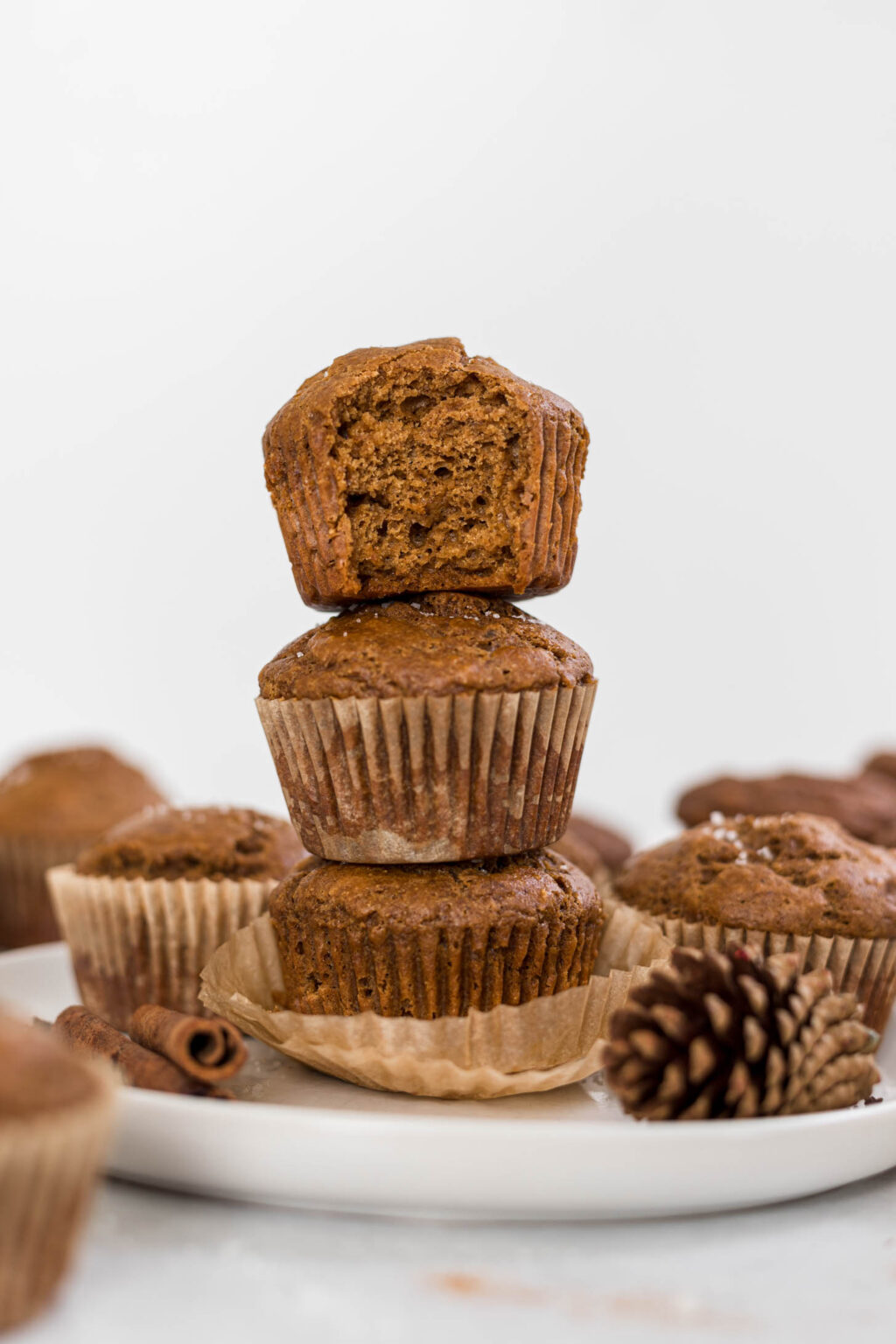 Healthy Gingerbread Muffins (With Greek Yogurt!) - Supermom Eats