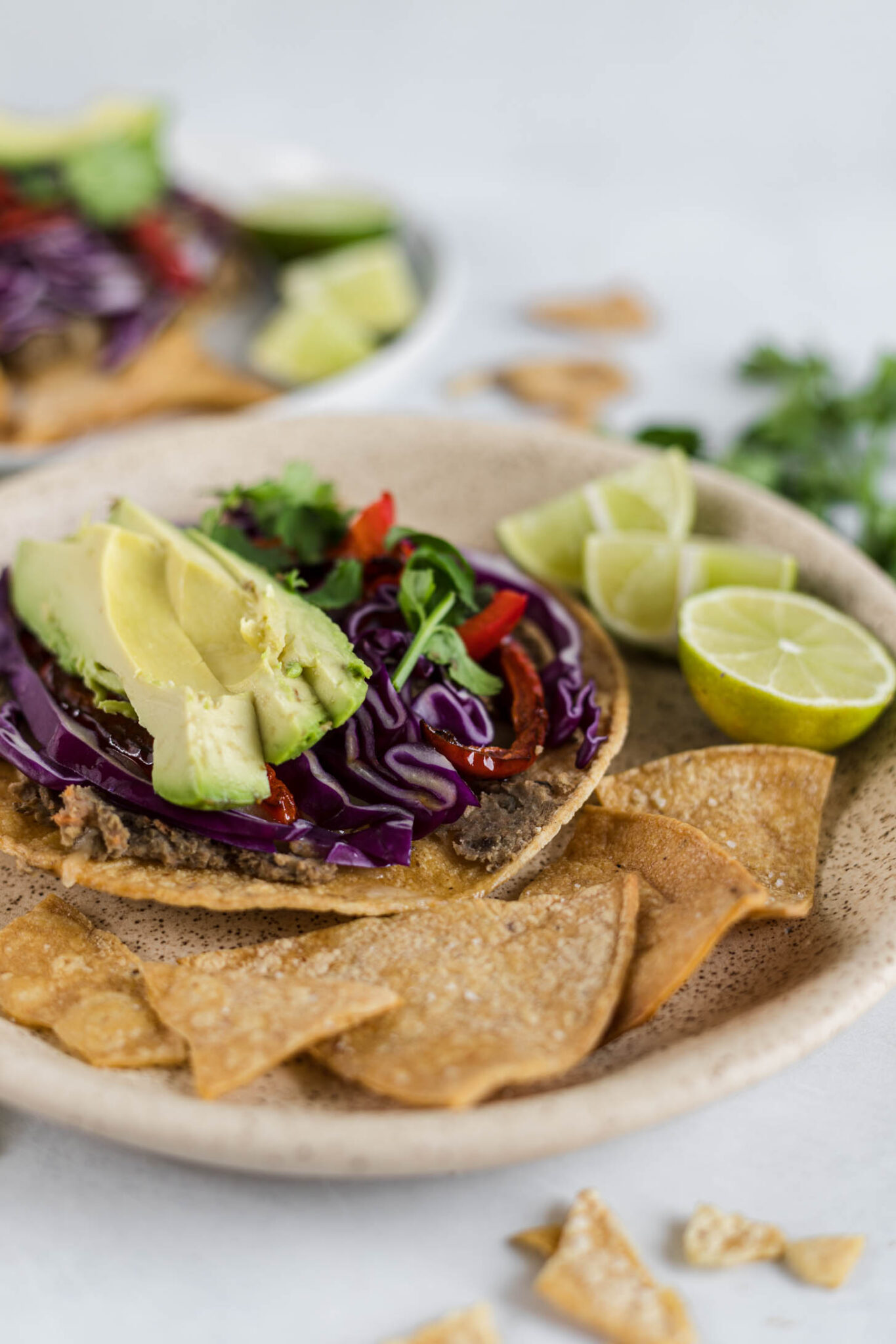 Vegan Tostadas With Beans and Lentils - Supermom Eats